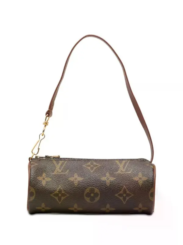 LOUIS VUITTON Monogram Papillon Pochette Handbag - Brown