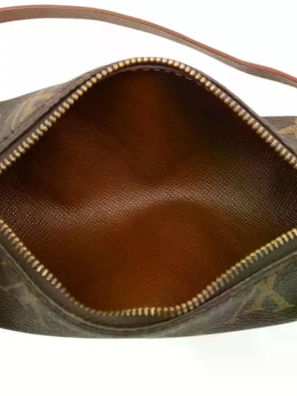 LOUIS VUITTON Monogram Papillon Pochette Handbag - Brown