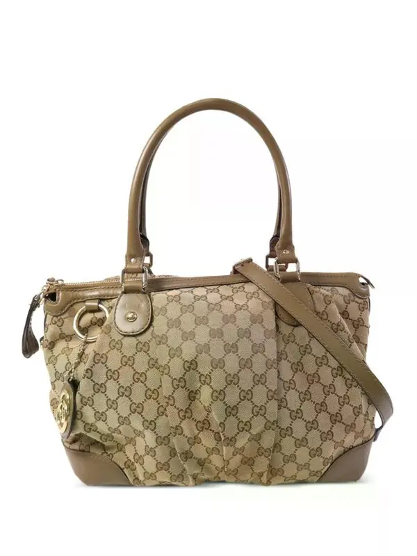 Gucci Gg Canvas Shoulder Bag - Neutrals