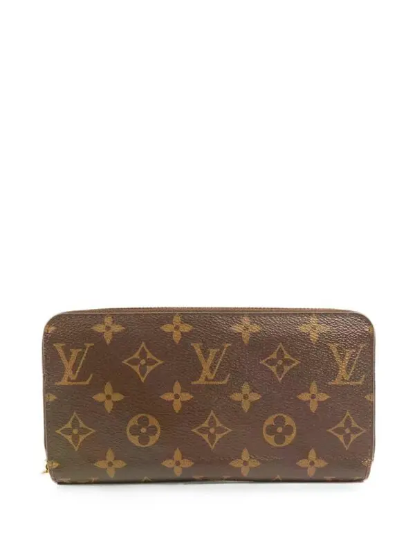 LOUIS VUITTON Monogram Zippy Long Wallet - Brown