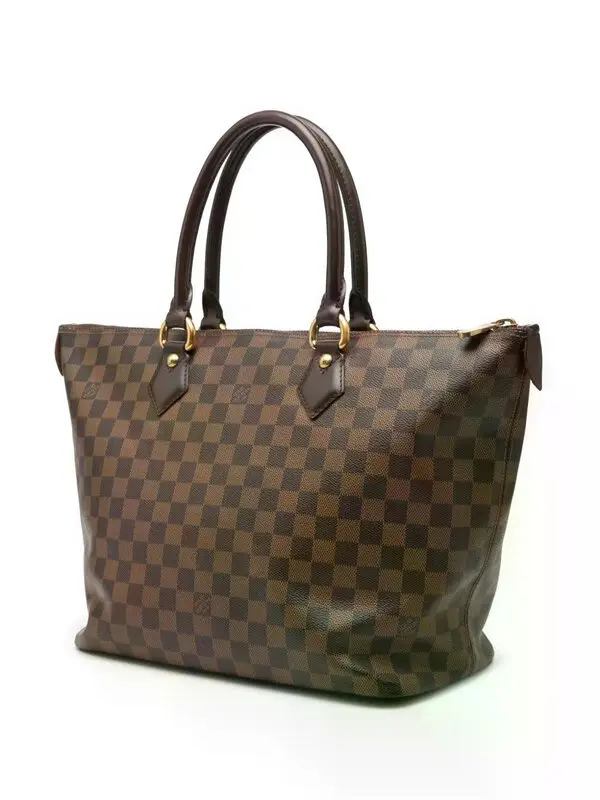 LOUIS VUITTON Damier Ebene Saleya Mm Tote Bag - Brown