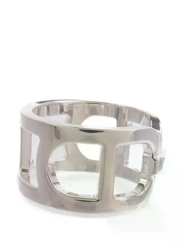 Hermès Ever Chaine D'ancre Ring In Sterling