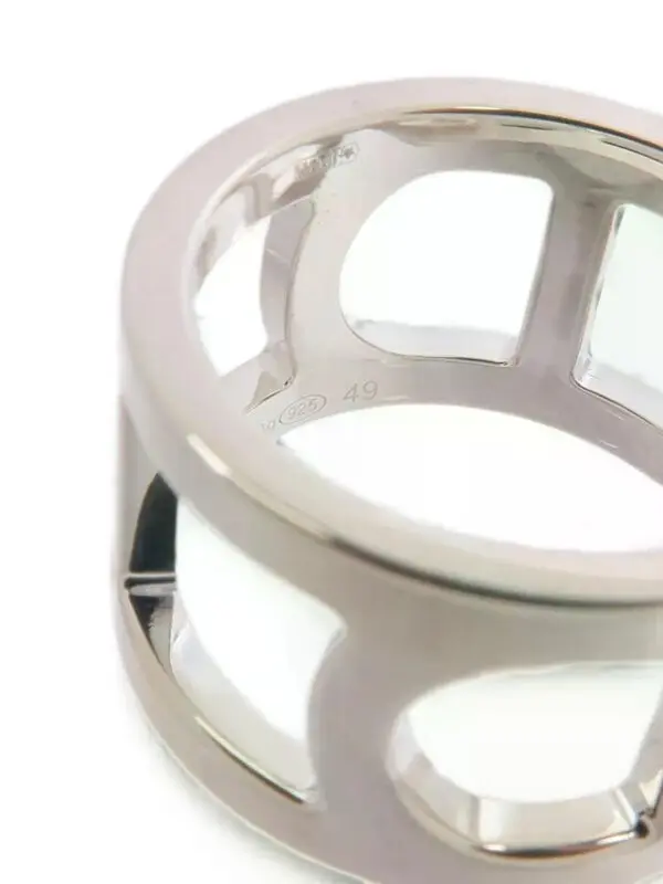 Hermès Ever Chaine D'ancre Ring In Sterling