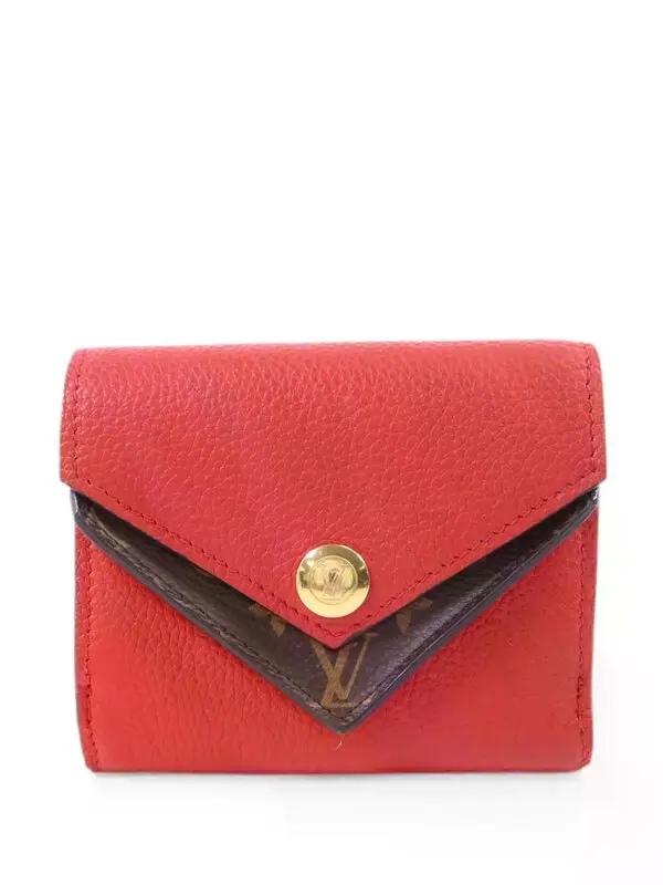 LOUIS VUITTON Monogram Double V Wallet - Red