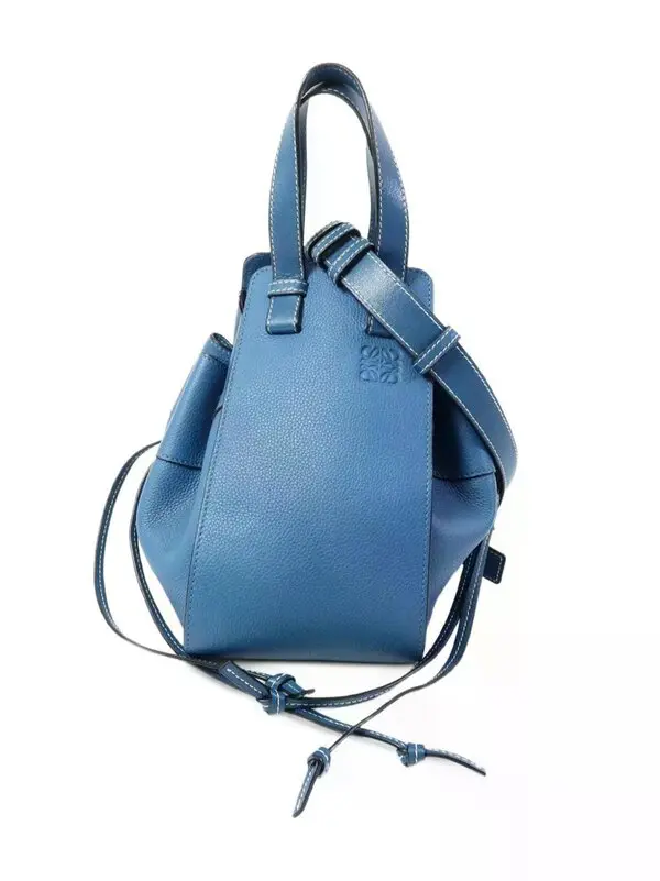 Loewe Small Hammock Calf-leather Tote Bag - Blue