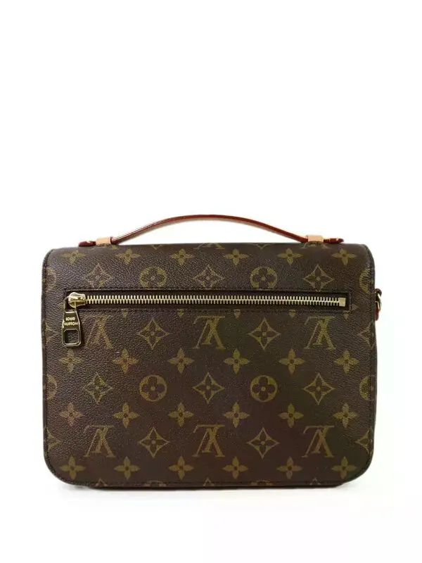 LOUIS VUITTON Monogram Pochette Metis Handbag - Brown