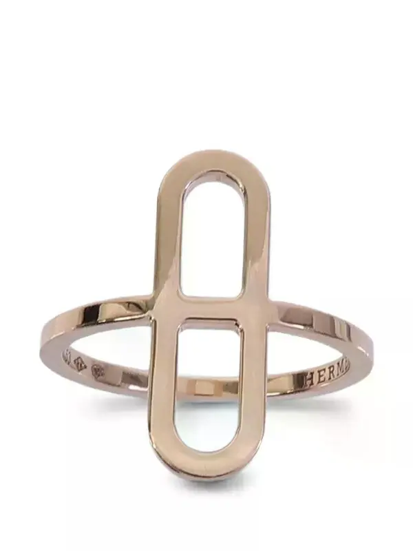 Hermès Chaîne D'ancre Ring In Rose Gold - Pink