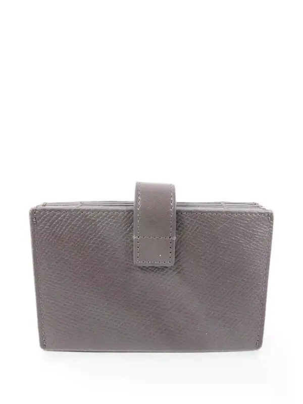 Celine Leather Card Case - Grey