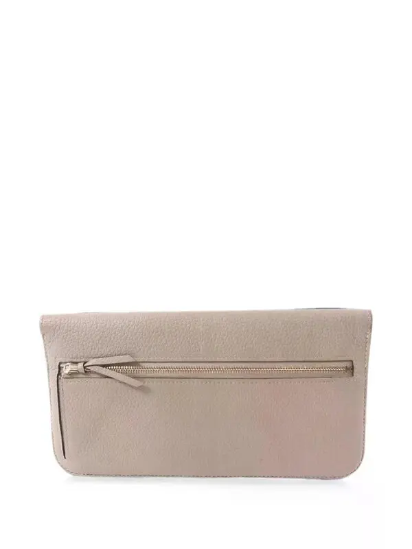 Hermès Mm Dogon Togo Leather Wallet - Grey
