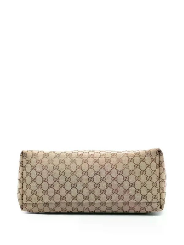 Gucci Gg Canvas Web Tote Bag