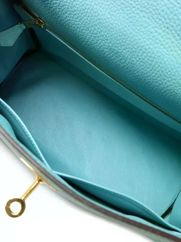 Hermès Kelly 28 Leather Tote Bag - Blue