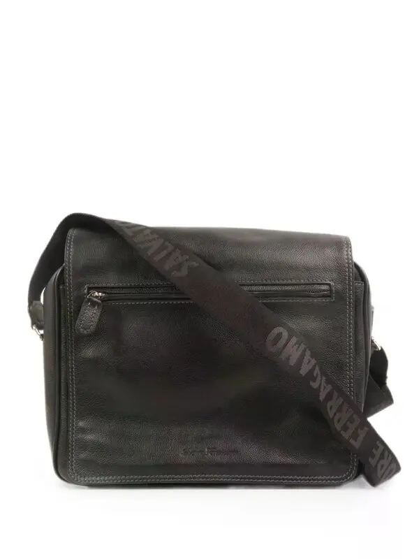 FERRAGAMO Grained Leather Shoulder Bag