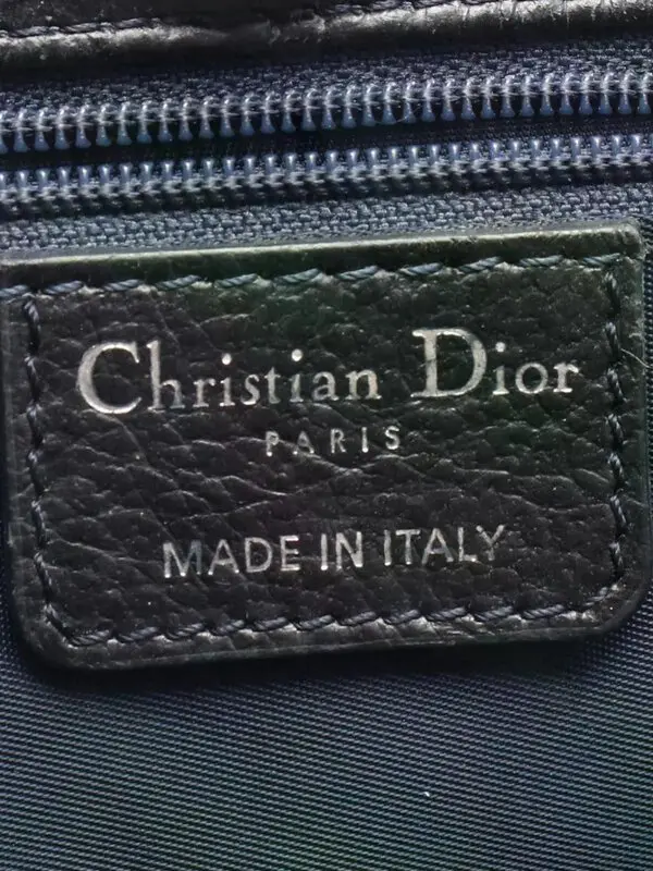 Dior Diorissimo Trotter Denim Flight Handle Bag - Blue