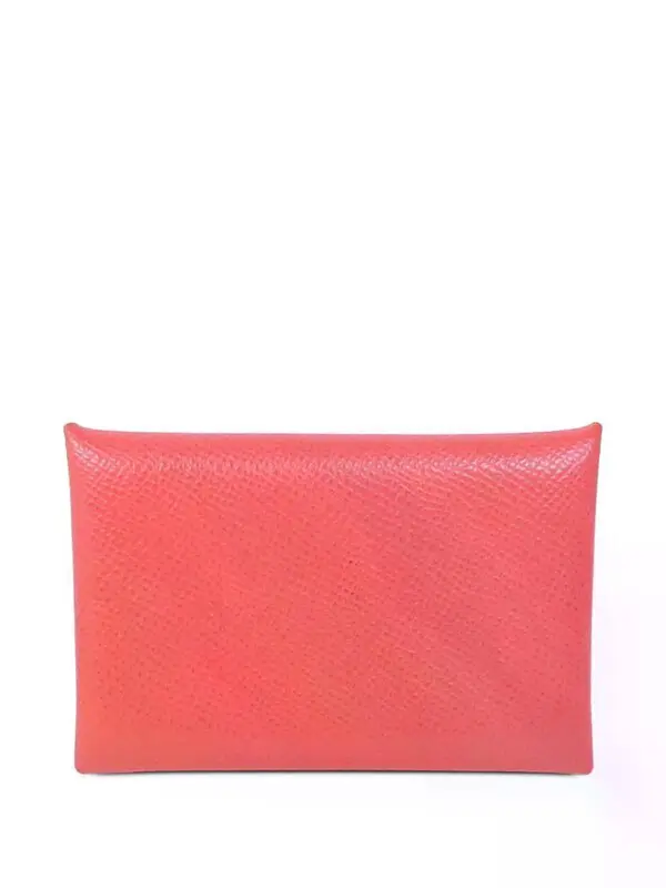 Hermès Calvi Card Case - Orange
