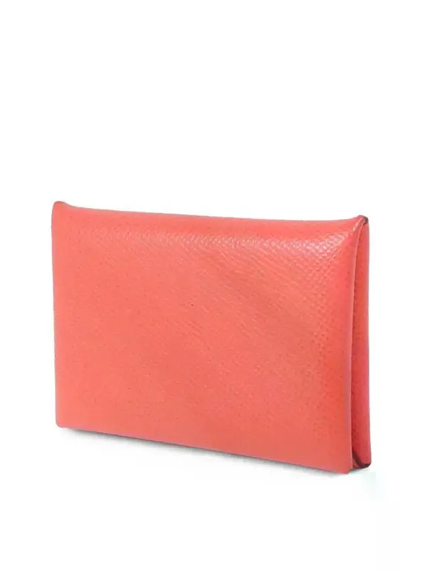 Hermès Calvi Card Case - Orange