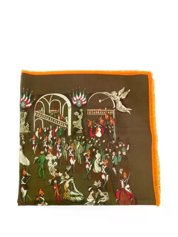 Hermès Soiree De Gala Cashmere Scarf