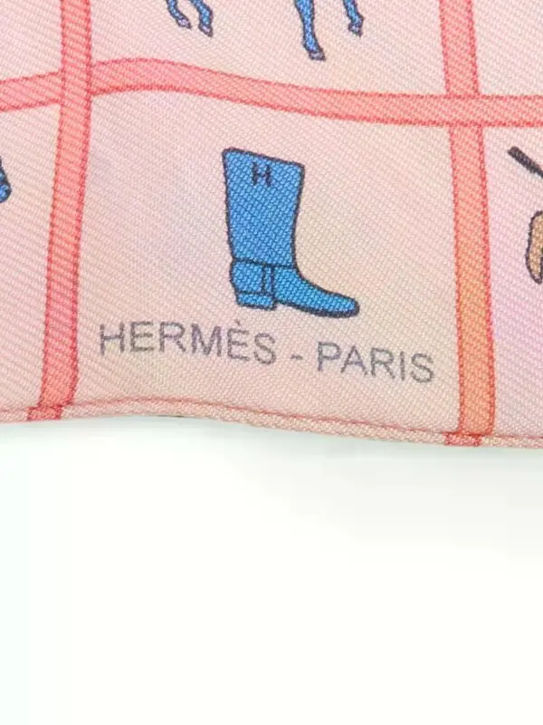 Hermès Twilly Equestrian-print Silk Scarf