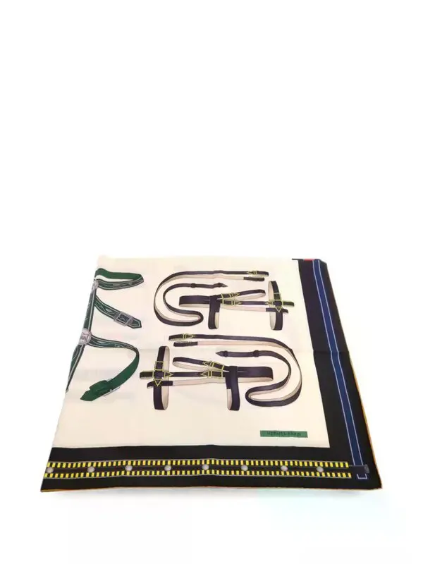 Hermès Mors A Jouets Bandana Scarf - Neutrals