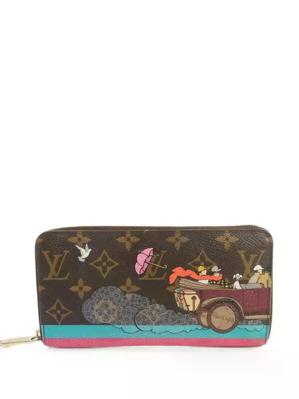 LOUIS VUITTON 2015 Zippy Illustre Evasion Wallet - Brown