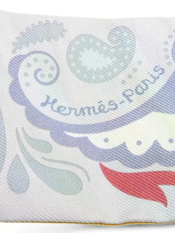 Hermès Leopard-print Silk Scarf - Yellow
