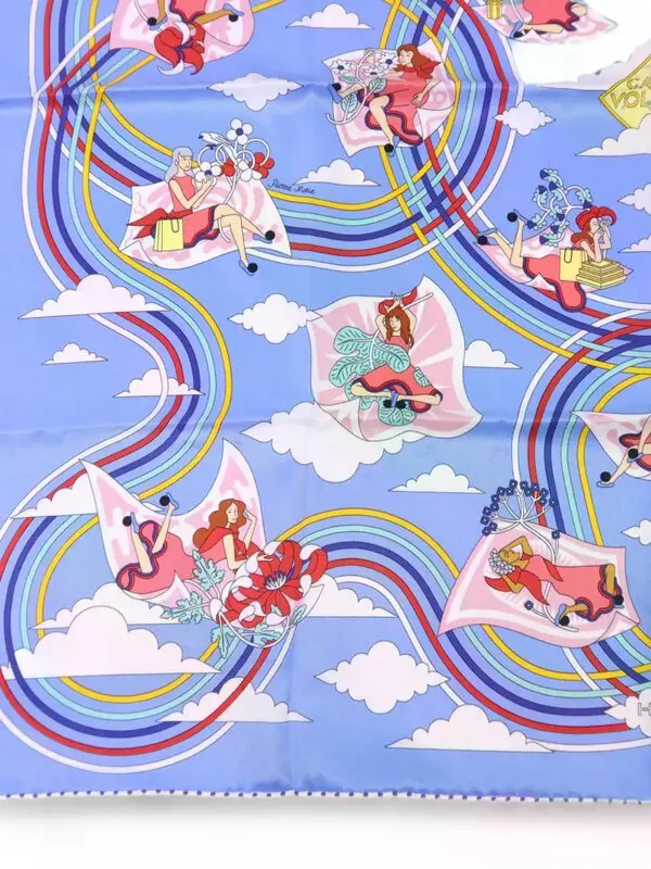 Hermès Graphic-pattern Scarf