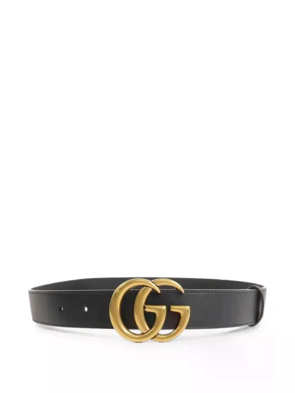Gucci Gg Buckle Belt - Black
