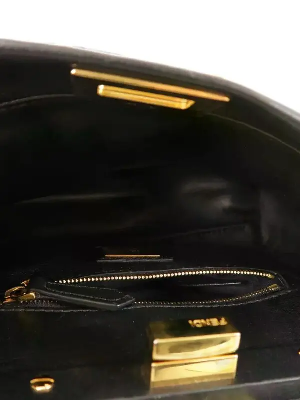 Fendi Mini Peekaboo Tote Bag - Black