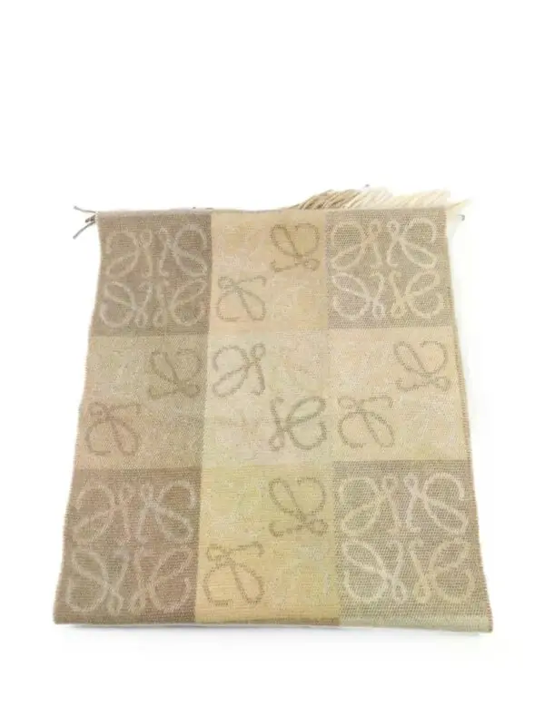 Loewe Anagram Fringed Scarf