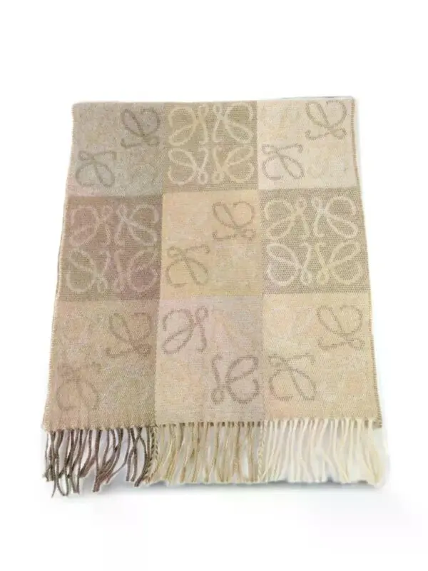 Loewe Anagram Fringed Scarf