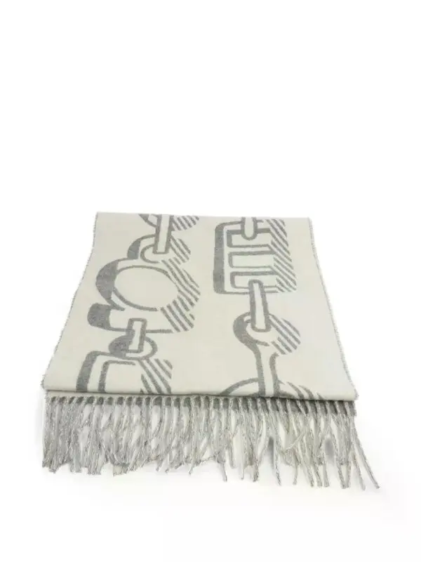 Hermès Fringed Scarf