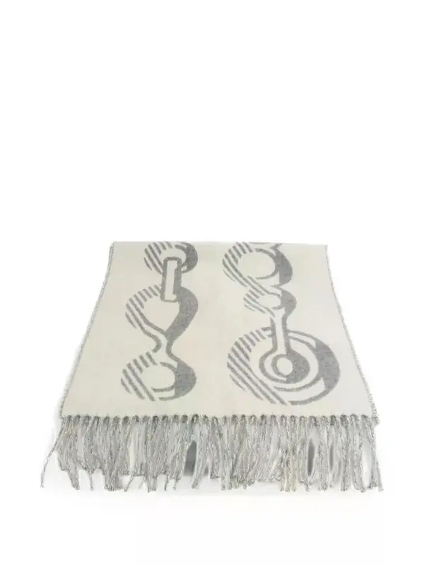 Hermès Fringed Scarf