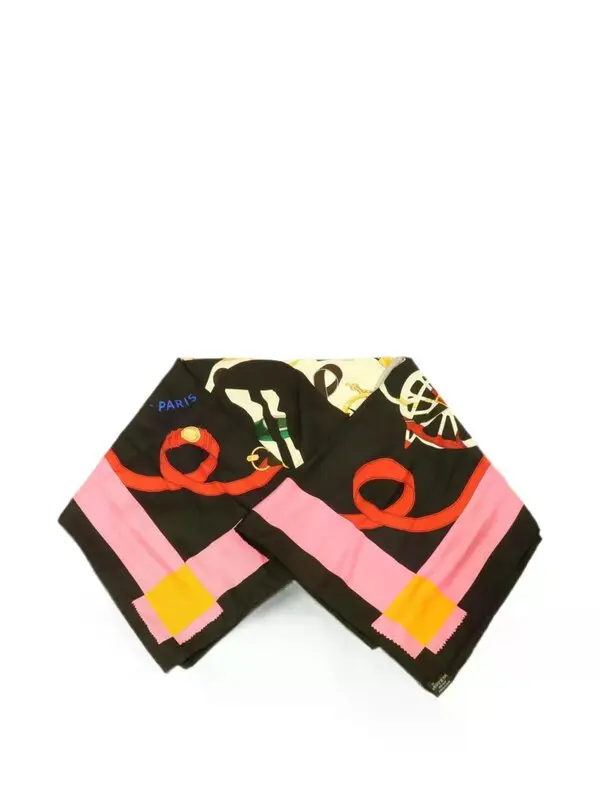 Hermès Tout En Carré Silk Scarf - Black