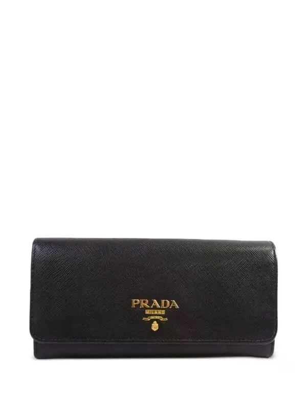 Prada Leather Wallet - Black