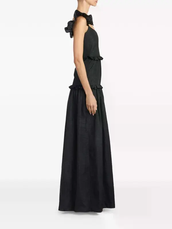 MARKARIAN Alanna Ruffle-tiered Maxi Dress