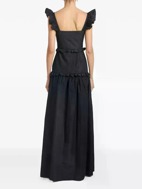 MARKARIAN Alanna Ruffle-tiered Maxi Dress