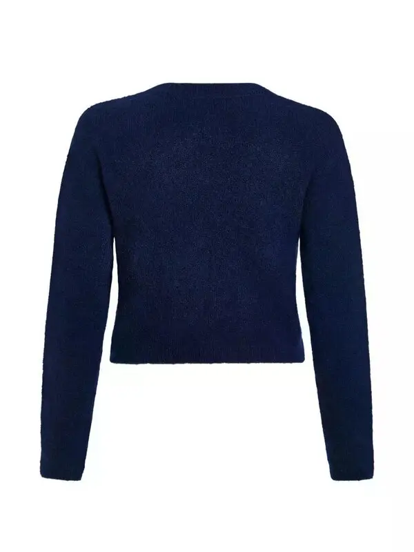MARKARIAN Romy Floral Patch Cashmere Sweater