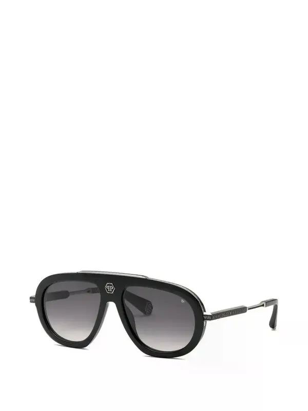 Philipp Plein Aviator Sunglasses - Black