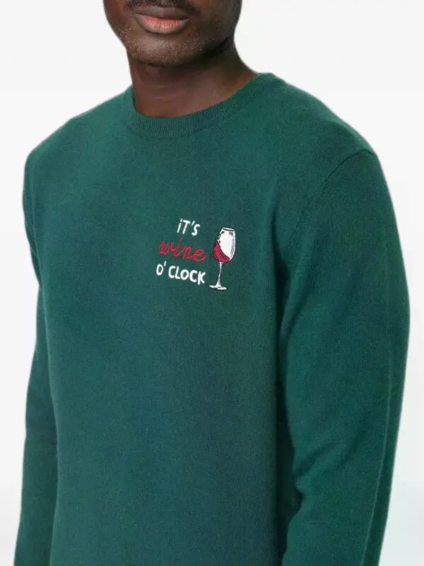 MC2 SAINT BARTH Embroidered Fine-knit Sweater