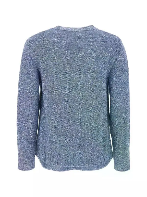 KANGRA Sequin Embellished Asymmetrical Cardigan