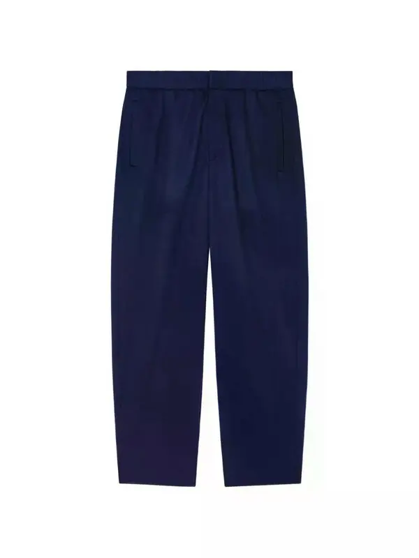 Giorgio Armani Elasticated-waistband Trousers - Blue