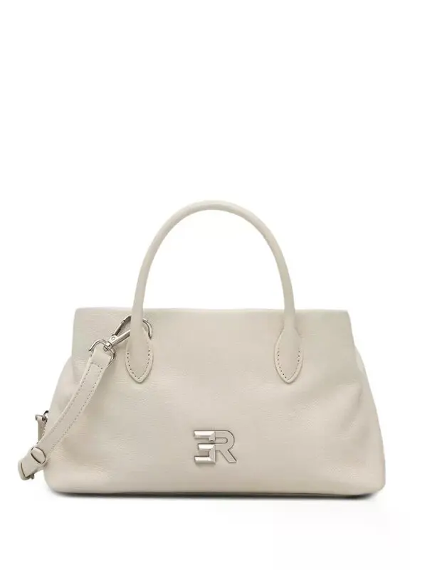 ERMANNO FIRENZE Logo-plaque Pebbled-leather Tote Bag