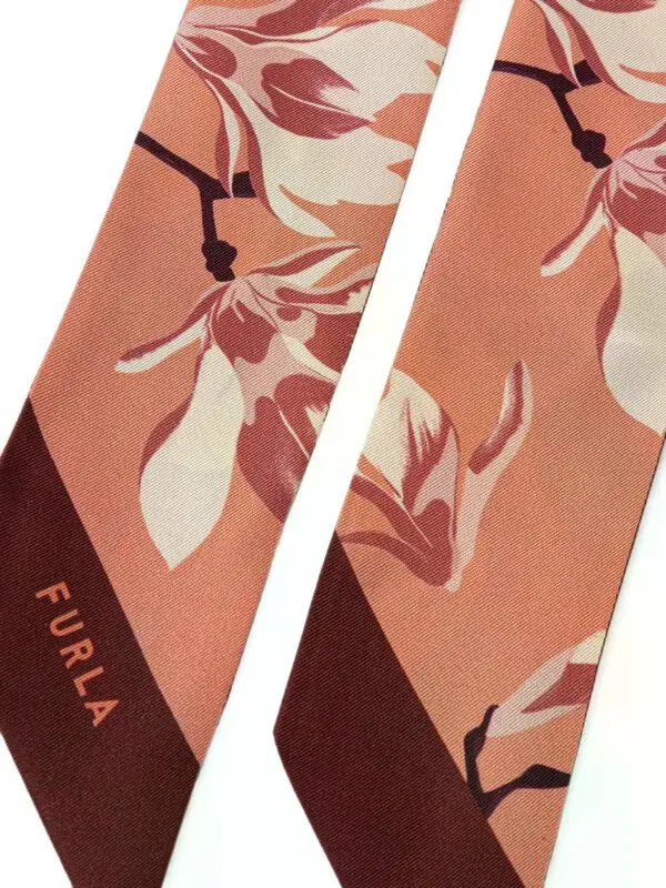 Furla Metropolis Floral-print Silk Scarf - Pink