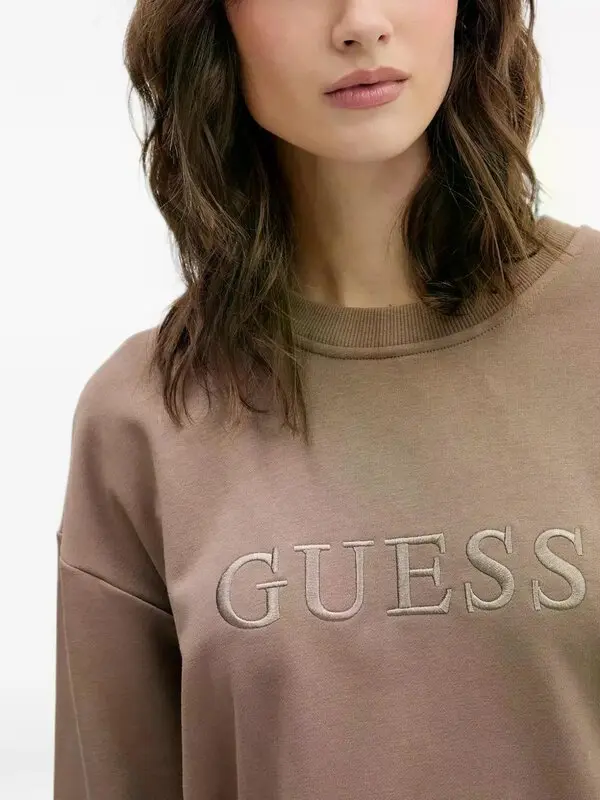 Guess Sofia Embroidered Logo-lettering Sweater