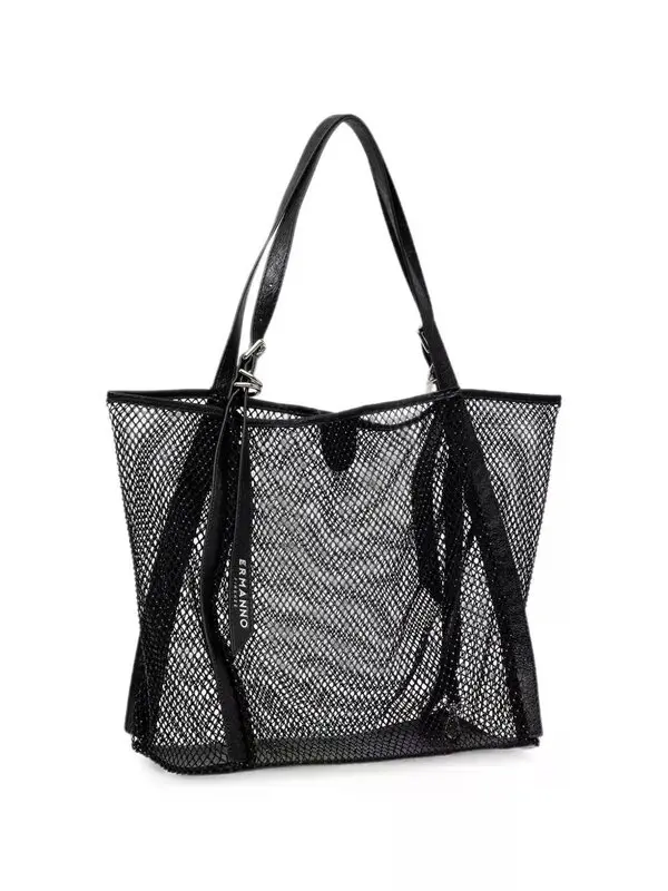 ERMANNO FIRENZE Mesh Logo Tag Tote Bag