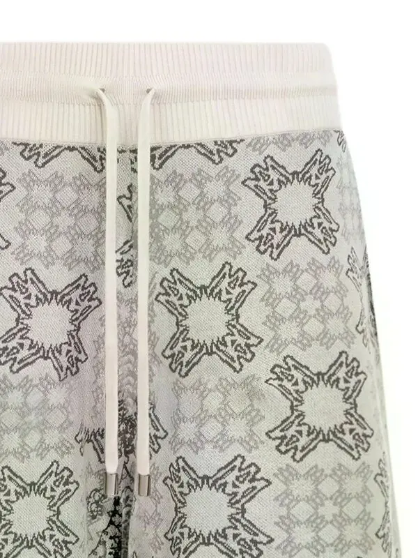 Amiri Ma Quad Check Mesh Knit Shorts