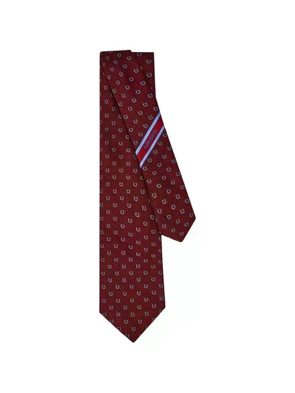 FERRAGAMO Gancini Jacquard Tie