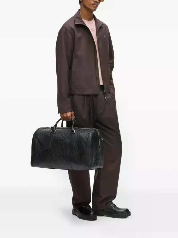 Karl Lagerfeld K/loom Leather Duffle Bag