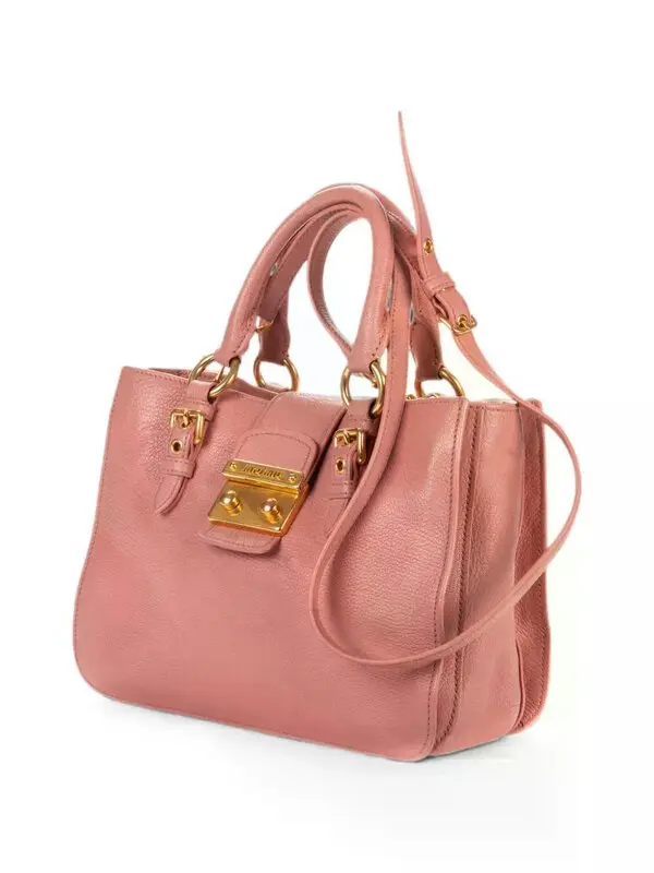 Miu Miu Madras Push-lock Tote Bag