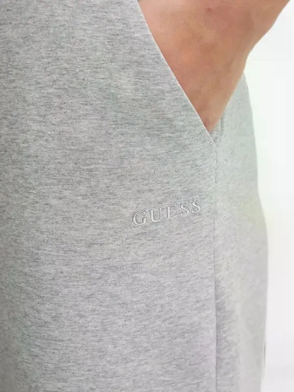 Guess Logo Embroidered Drawstring Track Pants