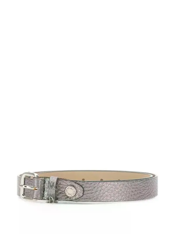 GIANNI CHIARINI Metallic Effect Belt - Silver